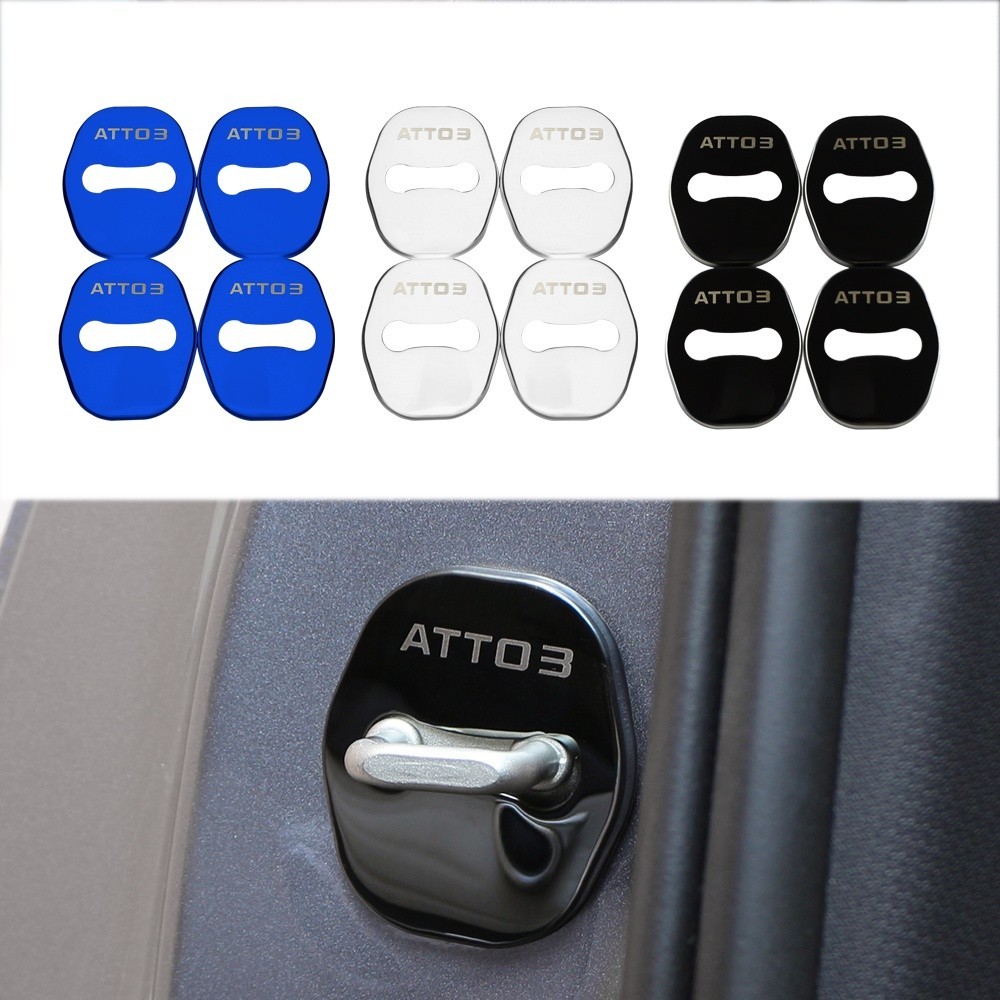 4Pcs Stainless Steel Door Lock Cover for BYD ATTO 3 Atto3 2022 2023 ...