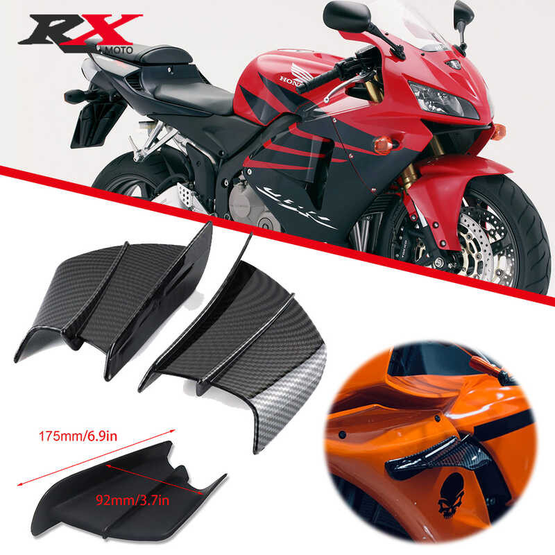 Bagong Magandang Motorcycle Winglets Aerodynamic Wing Kit Spoiler Para ...