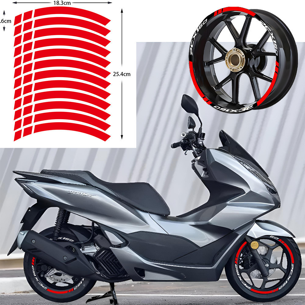 Honda PCX 160 Sticker Motorcycle Wheel Hub Reflective Decals for PCX ...