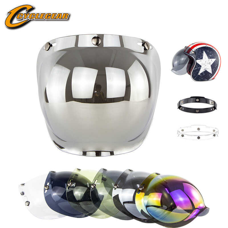 Bike Helmet, Harley Half Helmet, Bubble Mirror, Three Safety Buttons Of ...