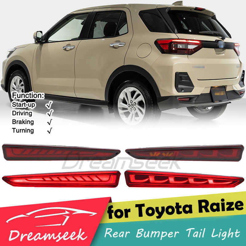 LED Rear 2Pcs Bumper Tail Light Kits Para Sa Toyota Raize 2021+ Driving ...