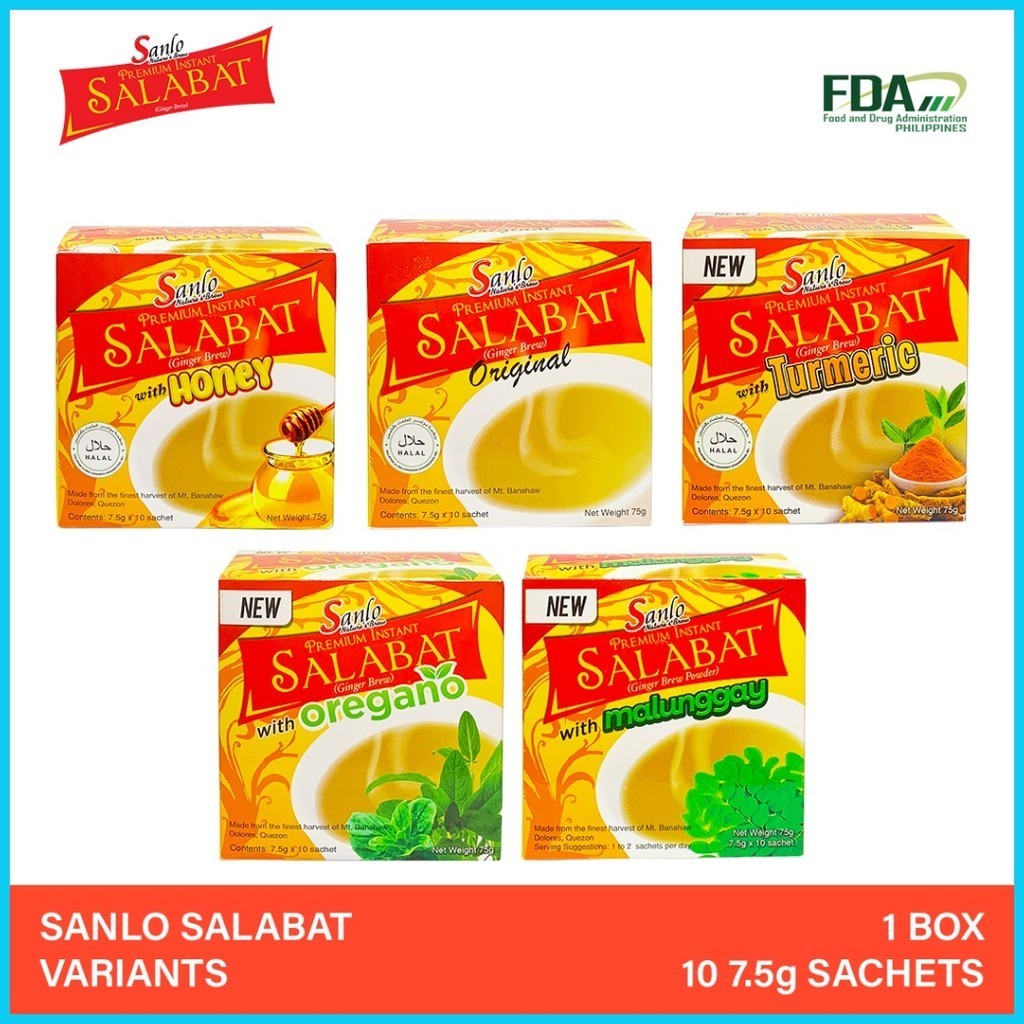 ∇ Sanlo Salabat Premium Instant Ginger Tea - MALUNGGAY (1 box, 10 ...