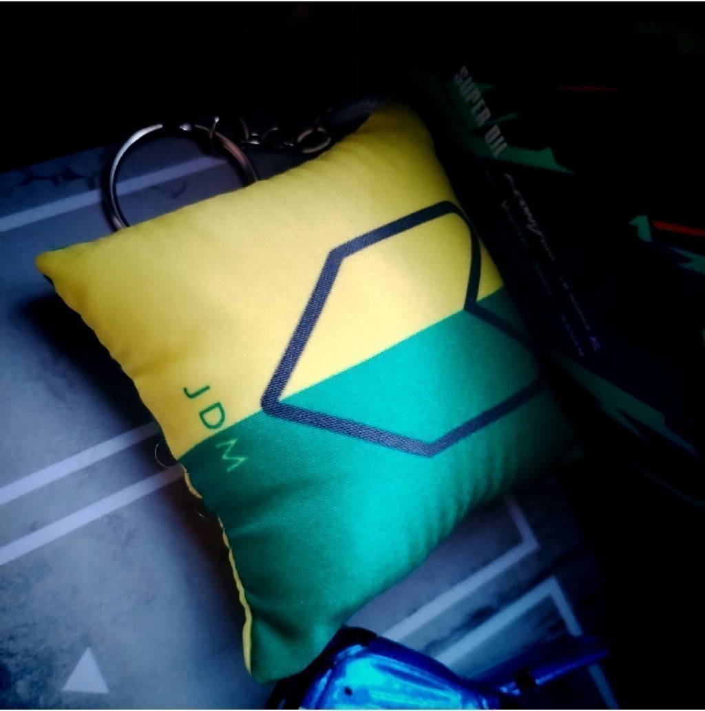 JDM Initial D Pillow Keychain Pendant Printed Fabric Pendant Bag ...