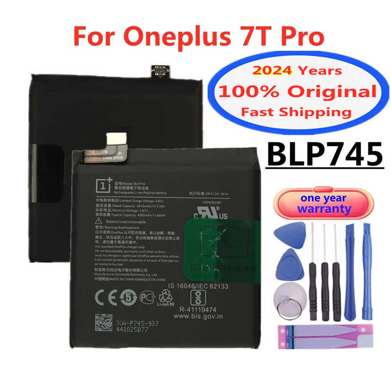 2024 Years Blp745 100% Original For 1+ Oneplus 7T Pro 7Tpro 4000Mah ...