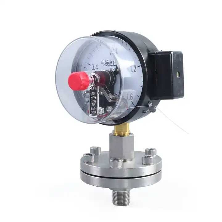 0-10bar Manometer gamit ang Switch Stainless Steel 304 Diaphragm ...