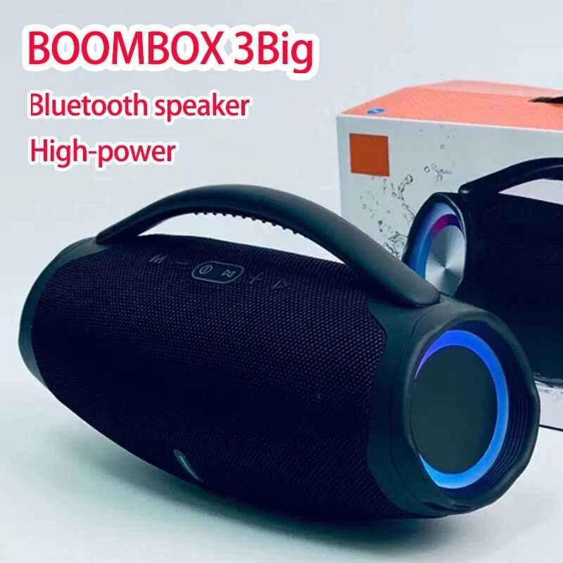 & High Power Speaker Boombox 3 Caixa De Som Bluetooth Loud Subwoofer ...