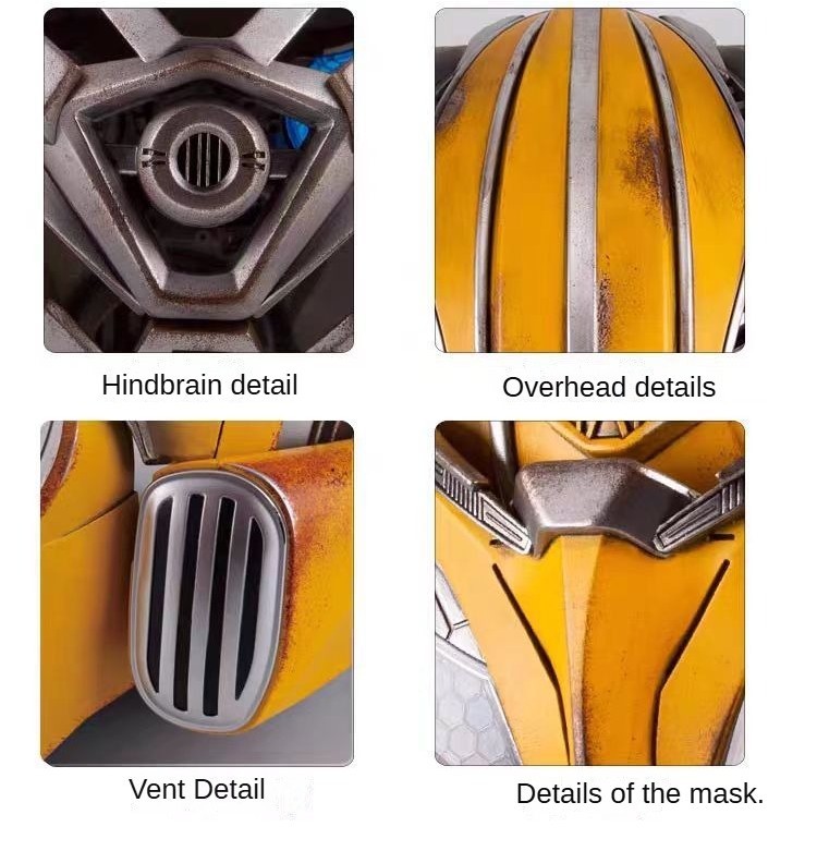 Killerbody Bumblebee Helmet 1:1 Scale - Wearable Cosplay Mask with ...