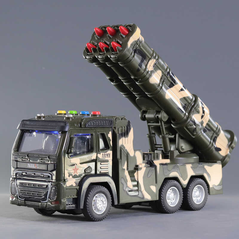Children's Large Inertial Sliding Toy Car Sound and Light Military Off ...
