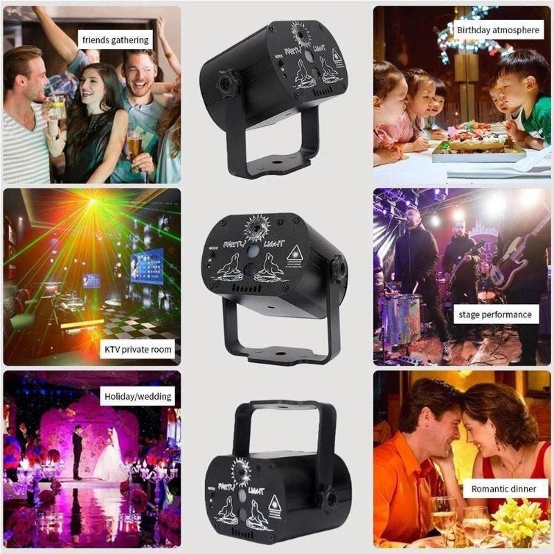 Laser Projector DJ Disco Light Stage Laser Light Night Light projection ...