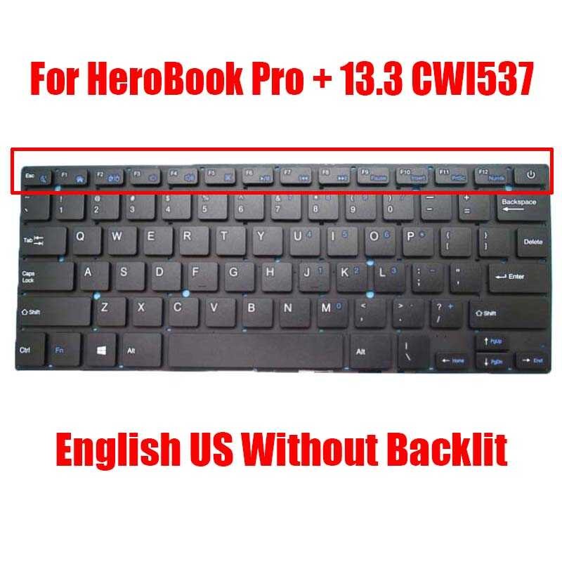 US Replacement Laptop Keyboard Chuwi For Herobook Pro+ 13.3 Cwi537 ...