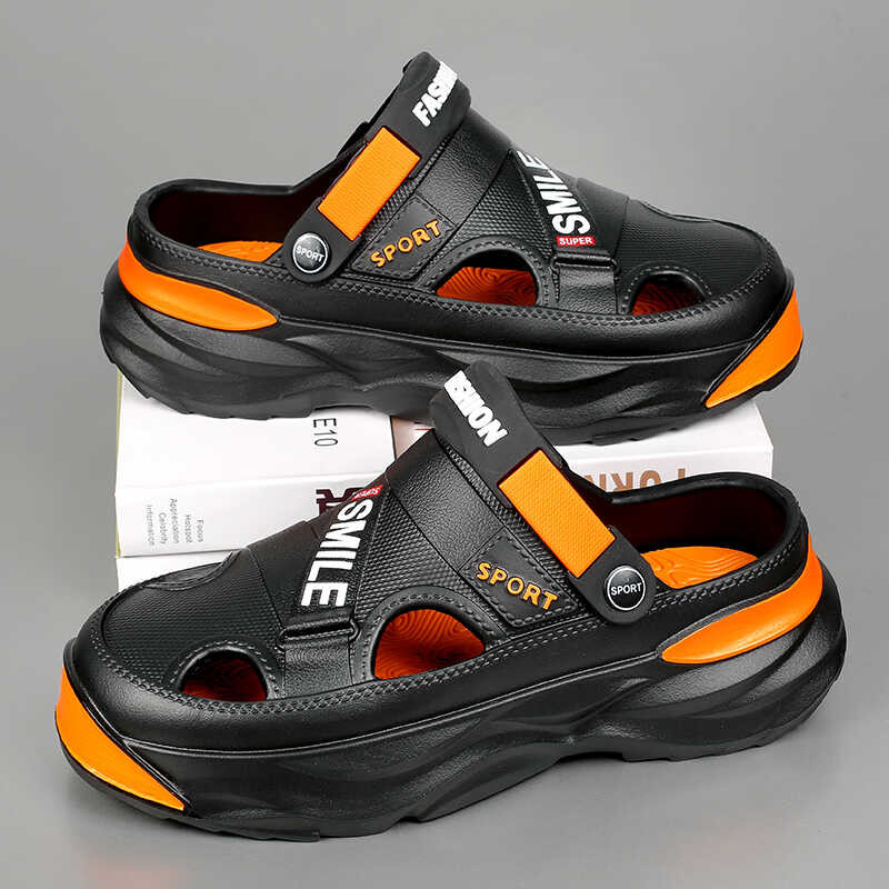 Fashion Outdoor Slippers Comfortable Thick Soft Sole Clogs Men Casual ...