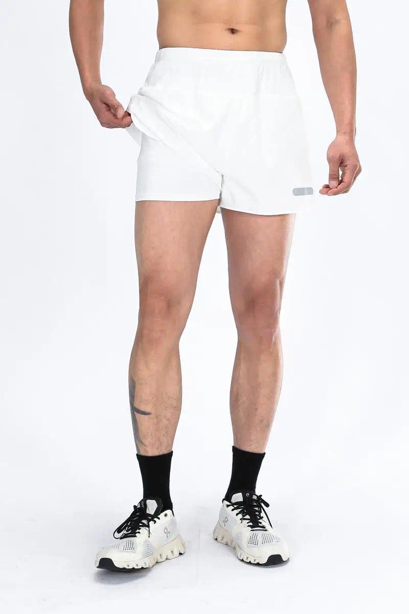 5 Pockets Men's Quick-Dry Double Layer Reflective Marathon Running ...