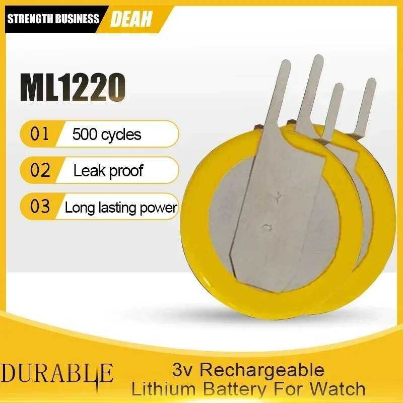 6-20Pcs 3 5 Ml1220 3V ML 1220 Rechargeable Button Cell CMOS RTC BIOS ...