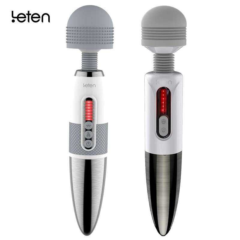 Leten Clitoral Vibrator For Female Masturbation Orgasm AV Stick Magic Wand Massager Stimulate ...