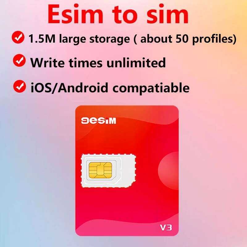 Esim V PPR To Sim Card Adapter For Android Iphone Pro Max Removable ...
