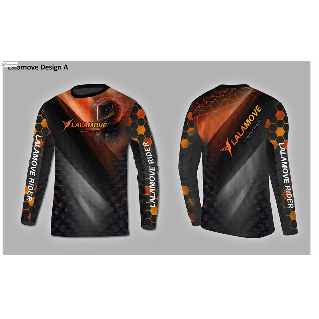 Lalamove Long Sleeves Dragon / Design A / Rider Fast Design Full ...