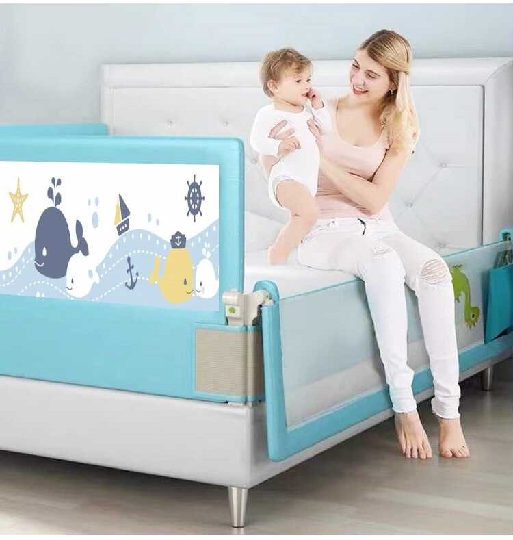 Foldable Fence Playpen Crib Safety Railing Bumper Fence Children Baby ...