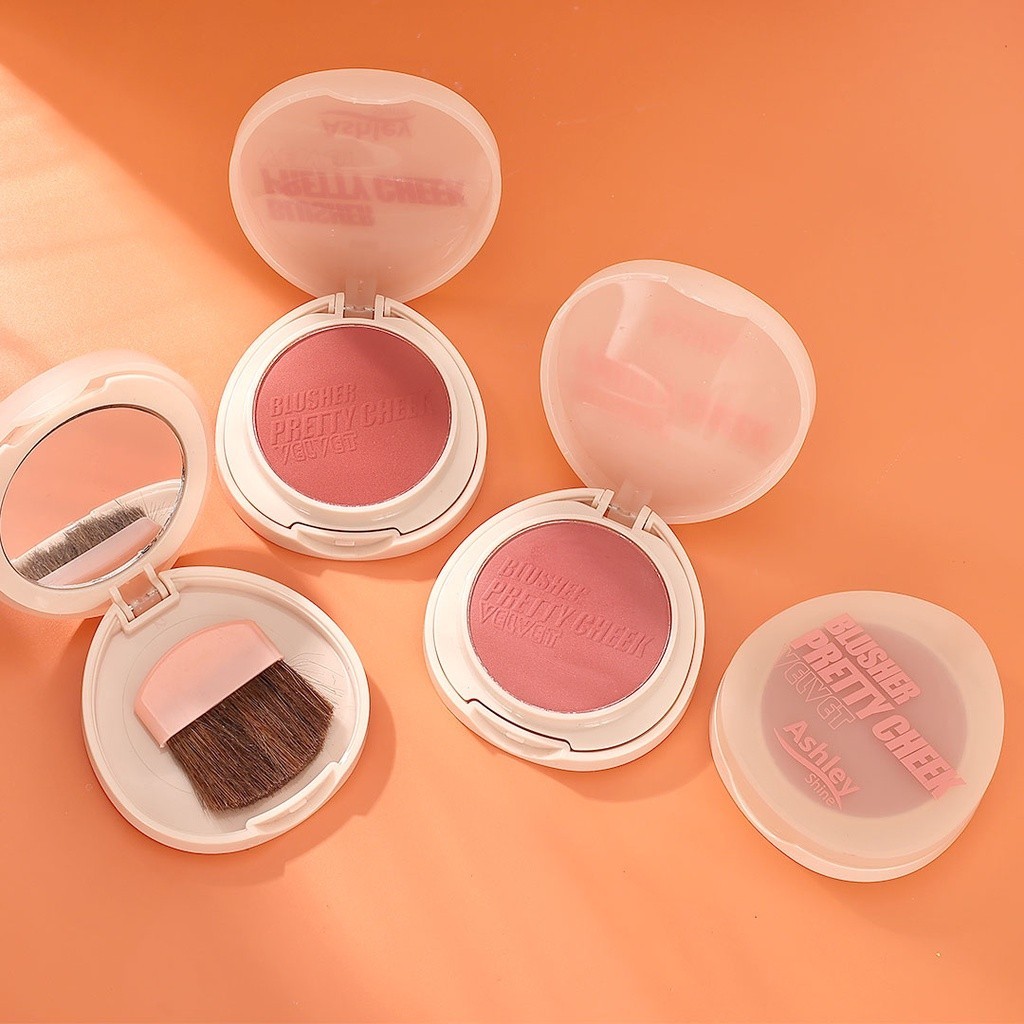 Ashley Shine Waterproof Blush Powder Naturally Pigmented Highlight ...