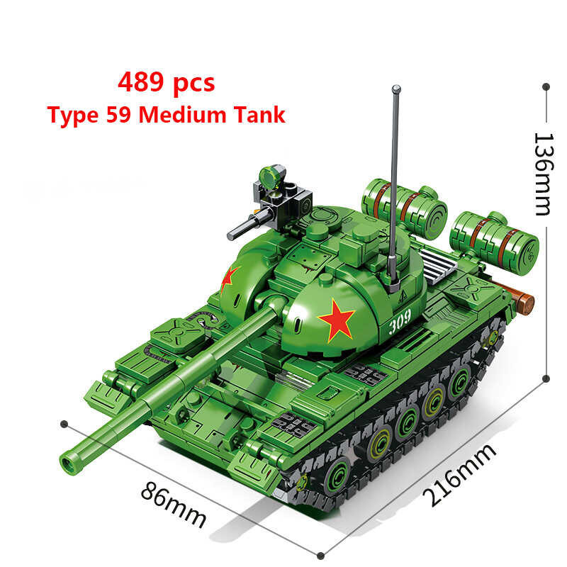 Military Tiger I Tank Panzer Germany M1a2 Model Building Blocks World ...