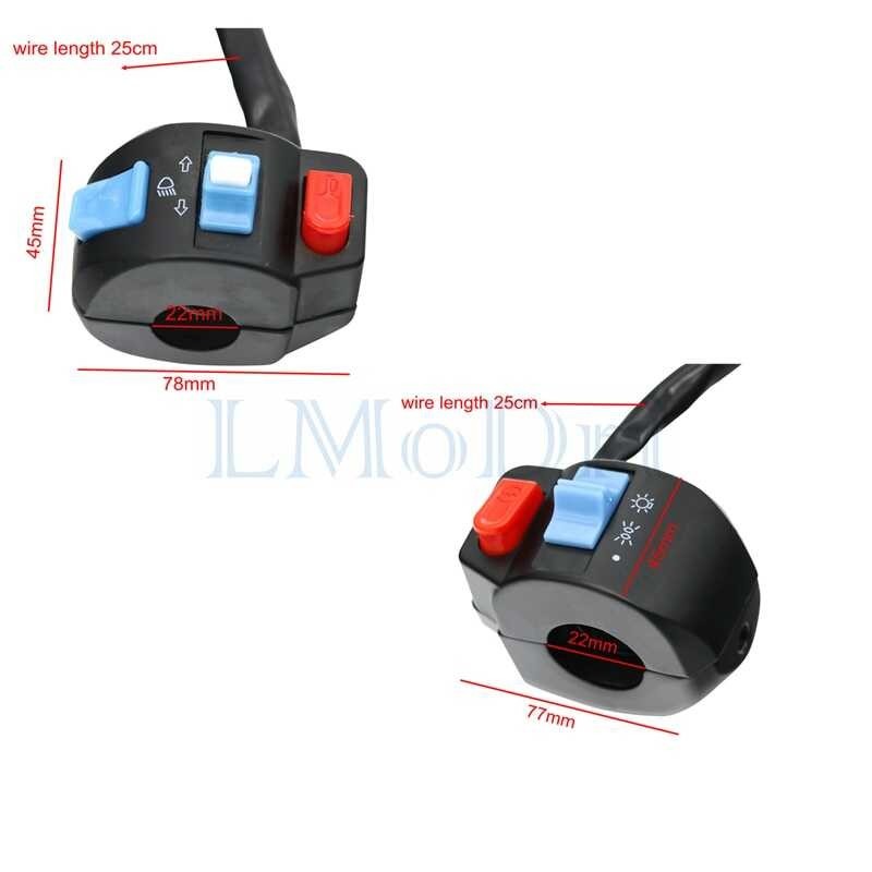 Universal Lmodri Waterproof Motorcycle Controller Switch Motorbike Horn ...