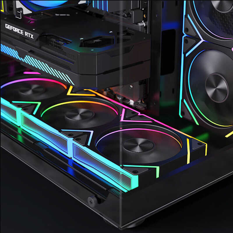 Prisms-S1 Minimalism TEUCER PC Case 120Mm Low Nois 5V 3Pin ARGB Reverse ...