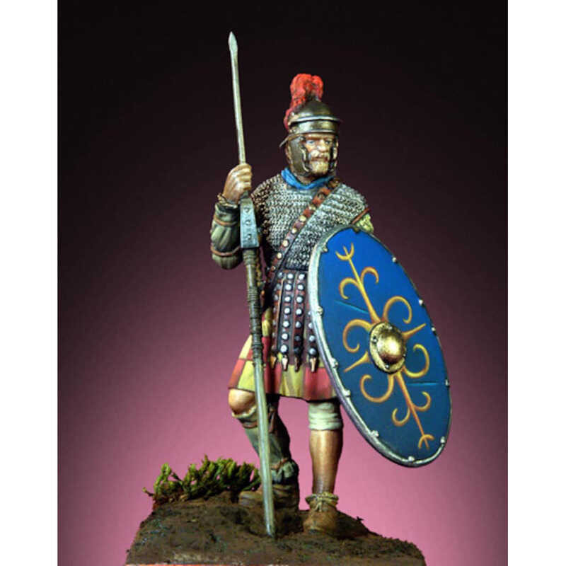 Resin 1/32 ang sinaunang mandirigma na may shield Model Hindi Pininta ...