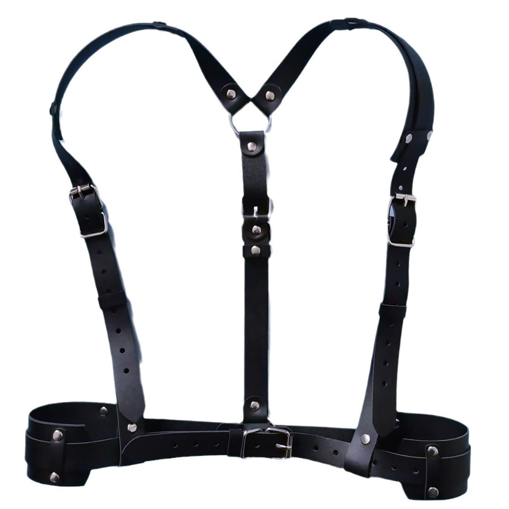 Mens PU Leather Binding Straps Decorative Waistbands Men Women Body ...