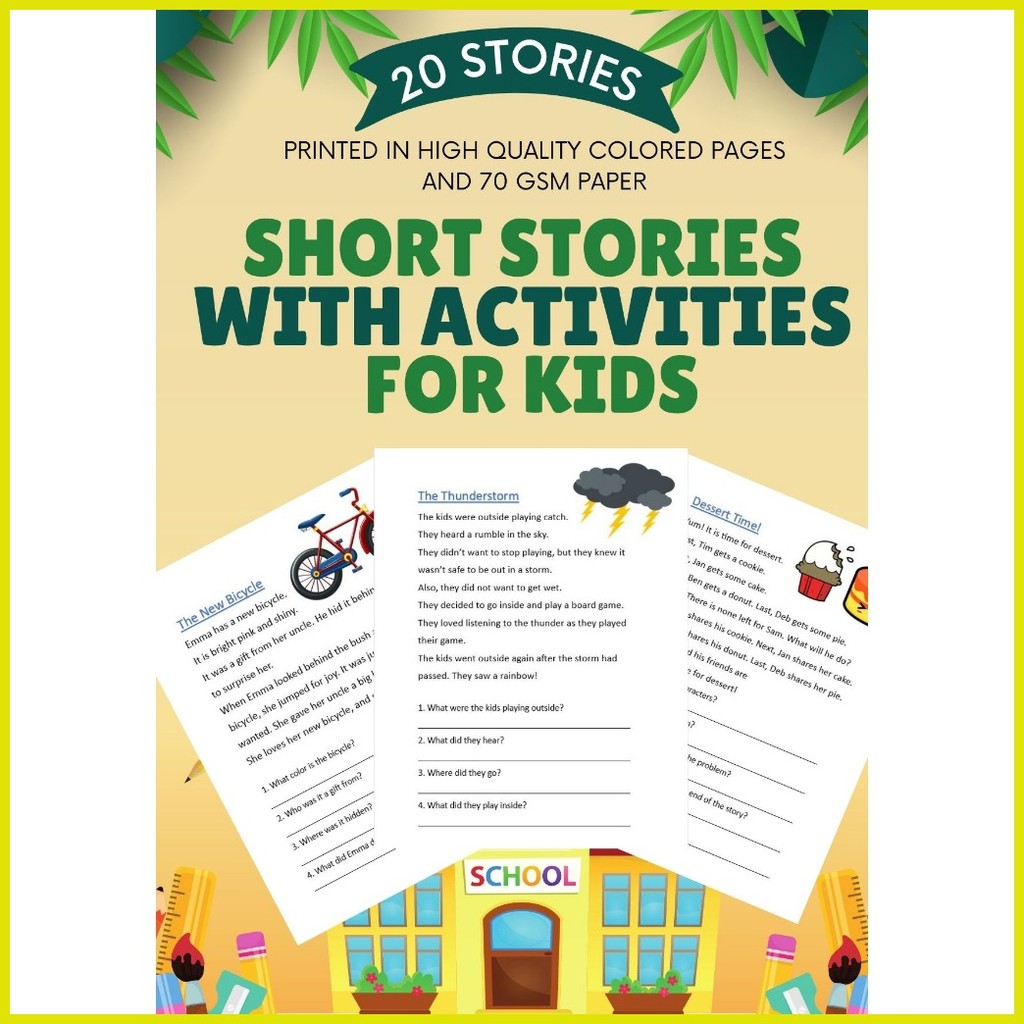 Short Stories with Activities for Kids (20 STORIES) | Shopee Philippines