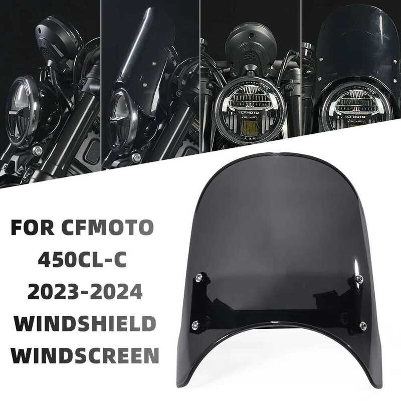 Front Motorcycle Windshield Airw Deflector Windscreen For CFMOTO CLC CL ...