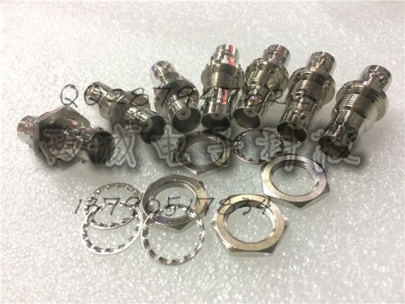 50 ohm BNC-KKY RF BNC pass with nut panel fixed dual female adapter ...
