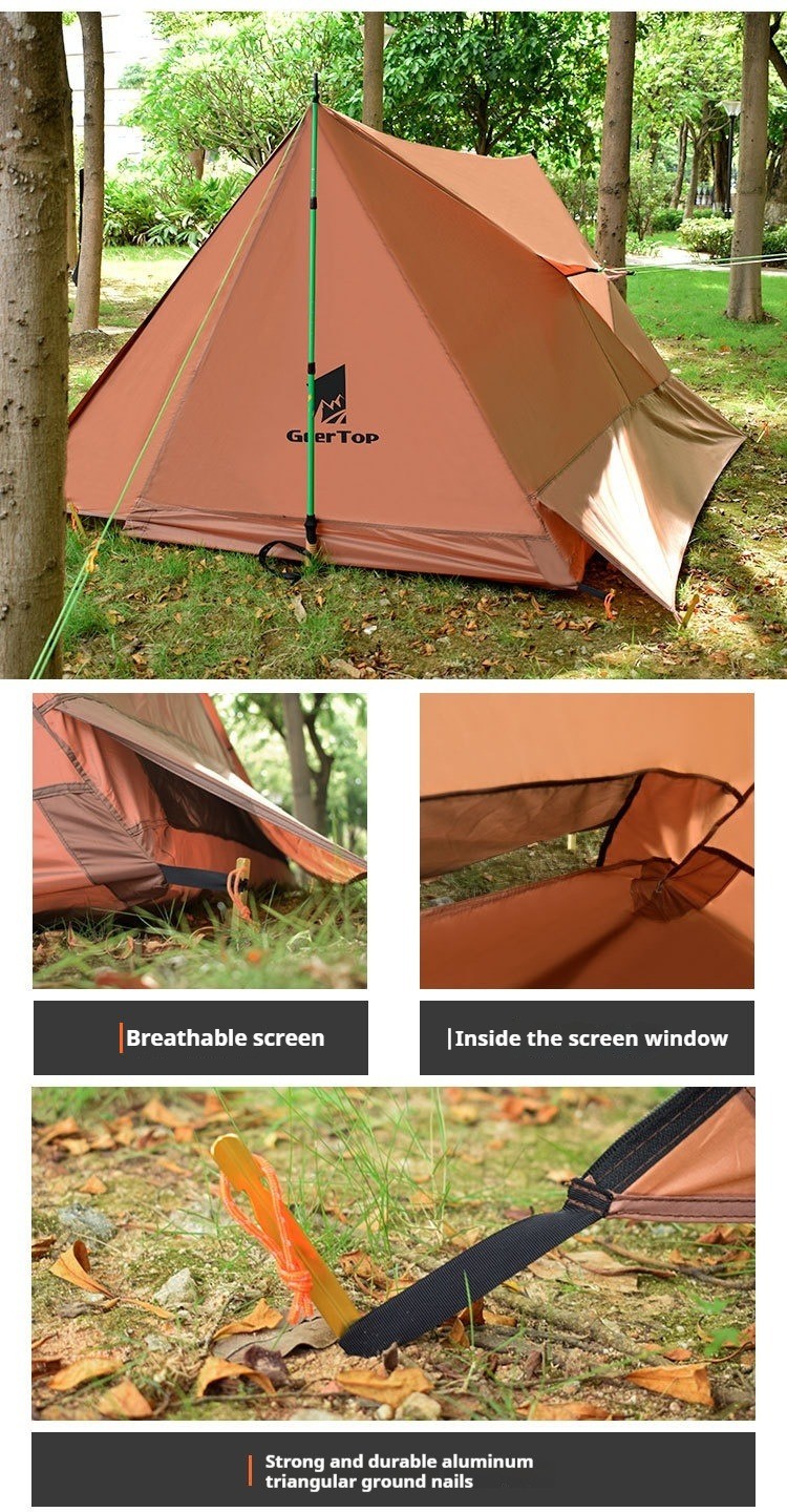 Geertop Double-layer Camping Tent 2-person Outdoor Tent Lightweight 1 ...