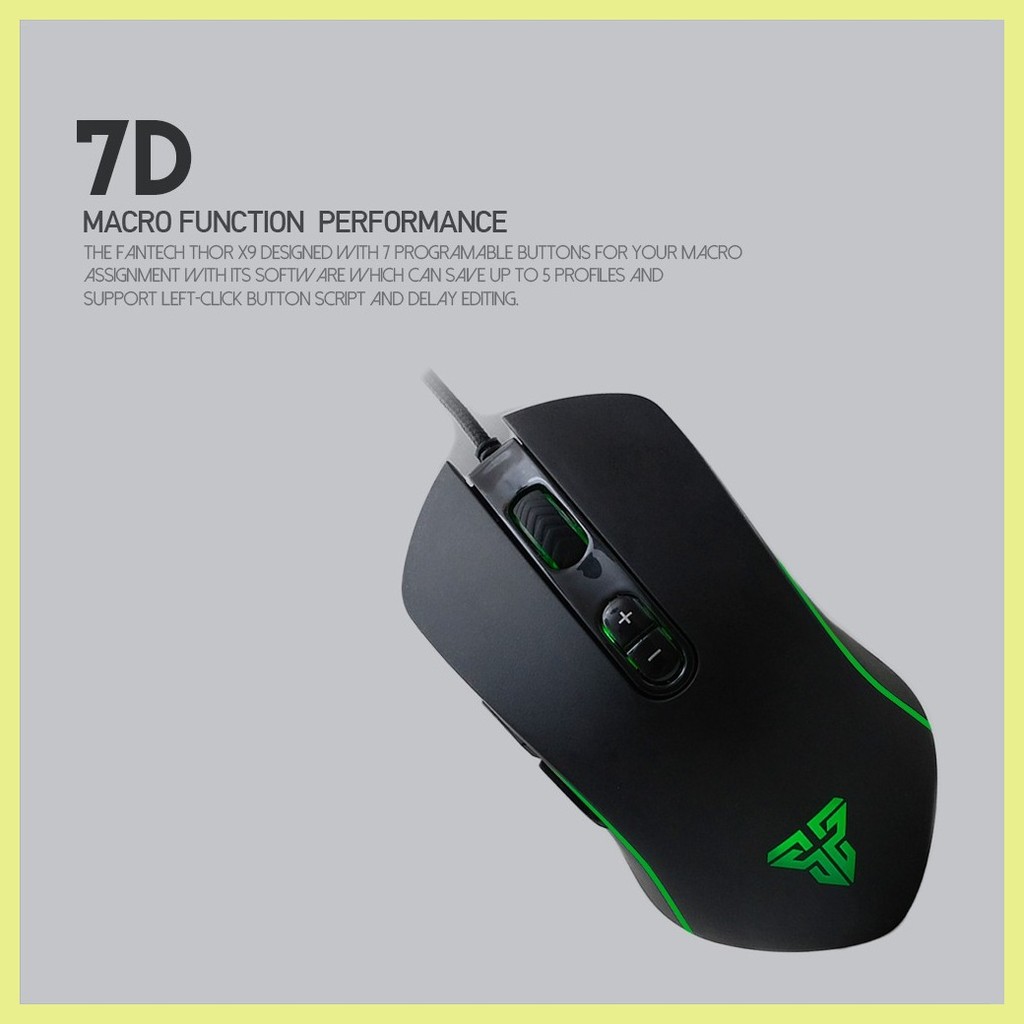 ♻ Fantech X9 Thor X16 Thor II Pro-Gaming Macro Programmable Mouse ...