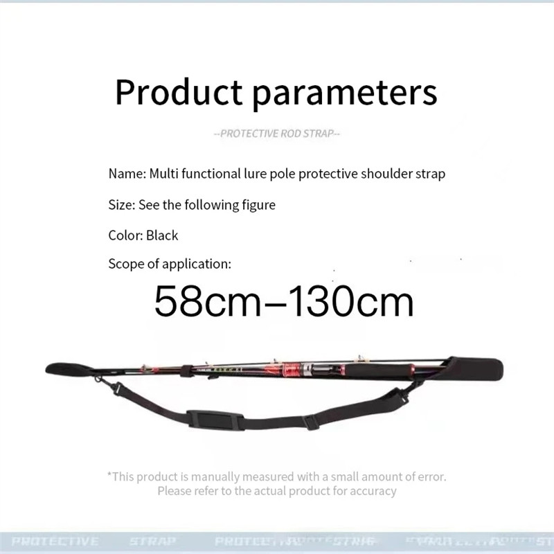 Fishing Rod Strap 58cm-130cm Casting Rod Protection Rope Length ...
