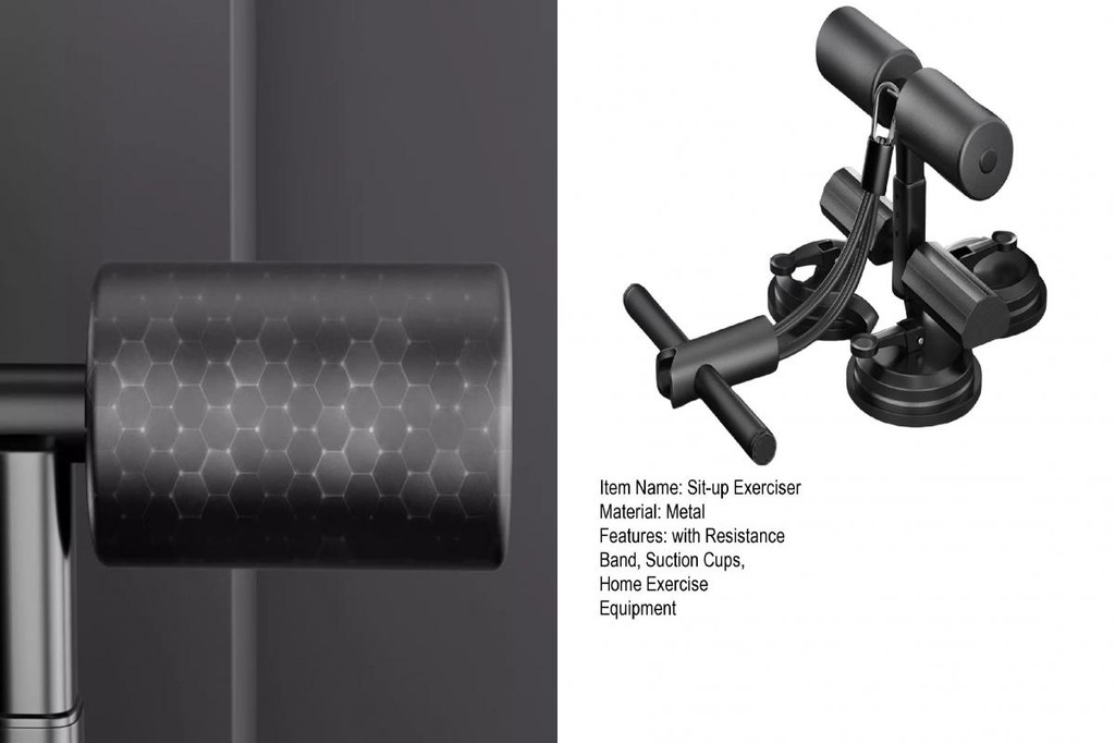 Cicada Sit-up Tool with Suction Cup Space-saving Fitness Equipment Home ...
