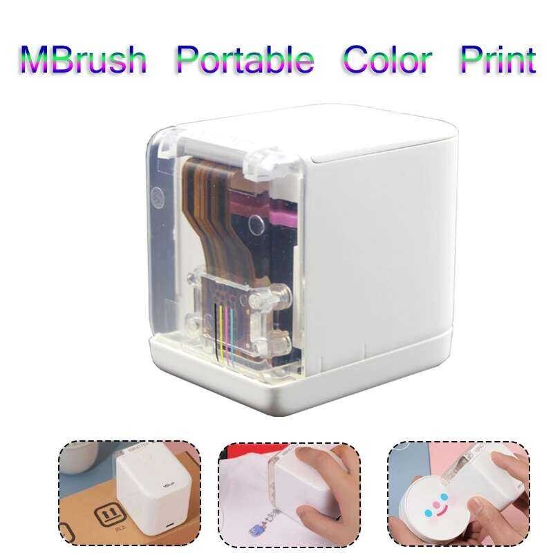 Mini Handheld Mbrush Printer Mobile Portable Color Tattoo Ink-jet Food ...