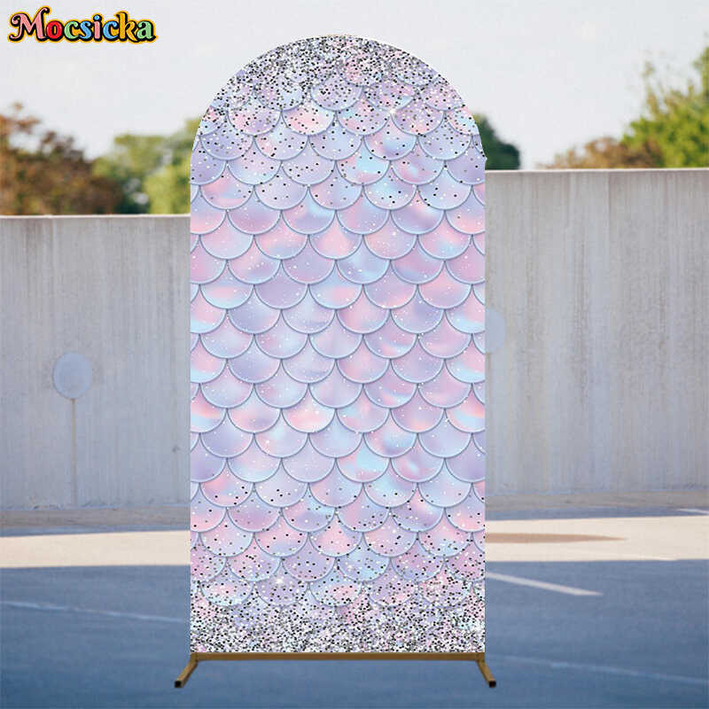 Mermaid Arch Background Photography Purple Scales Undersea Shells ...