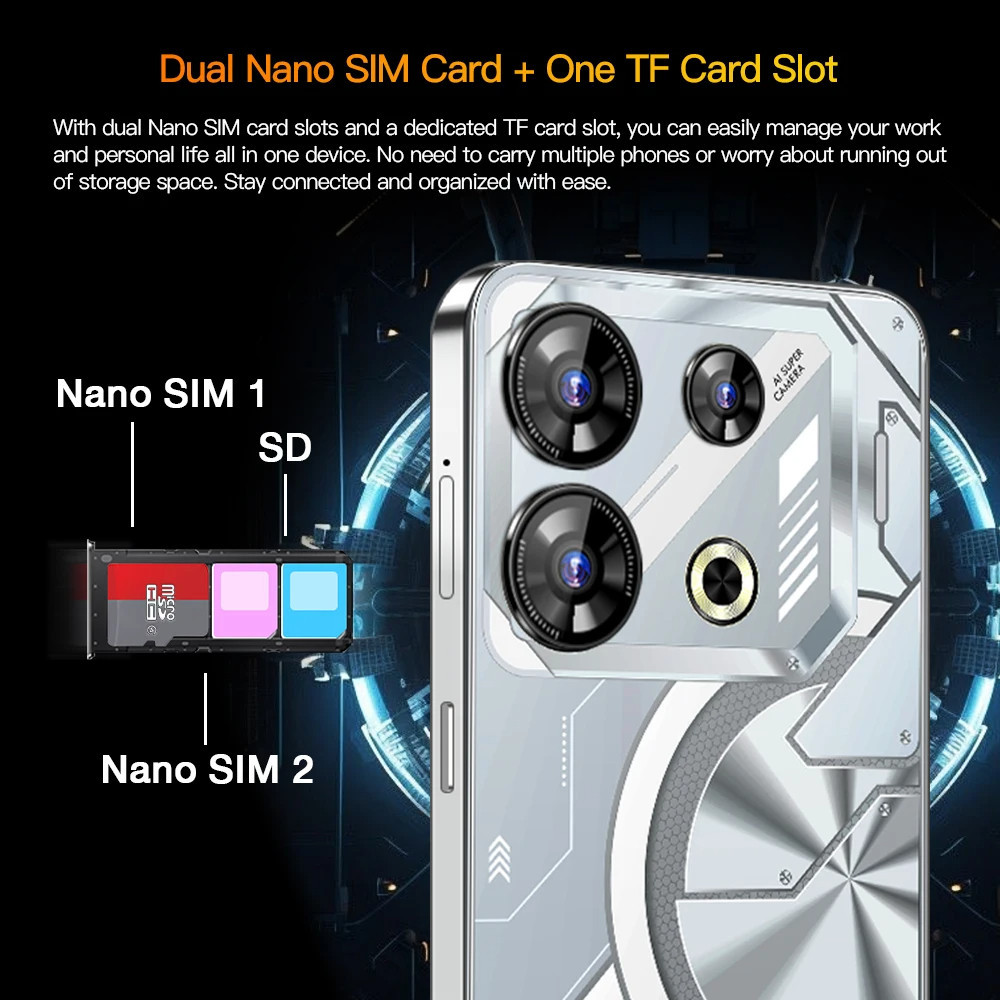 Global Version GT10 pro 5G Smartphone Android13 2+16GB 8000mAh ...