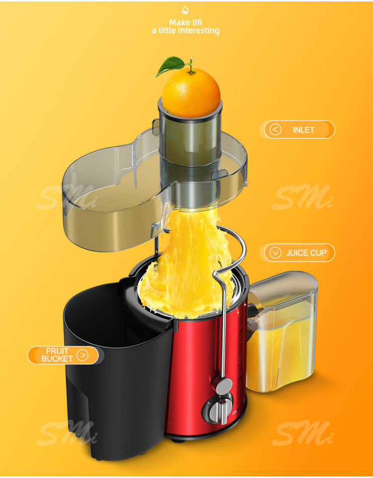 BOBI Electric fruit juicer stainless steel High quality Vegetable and ...