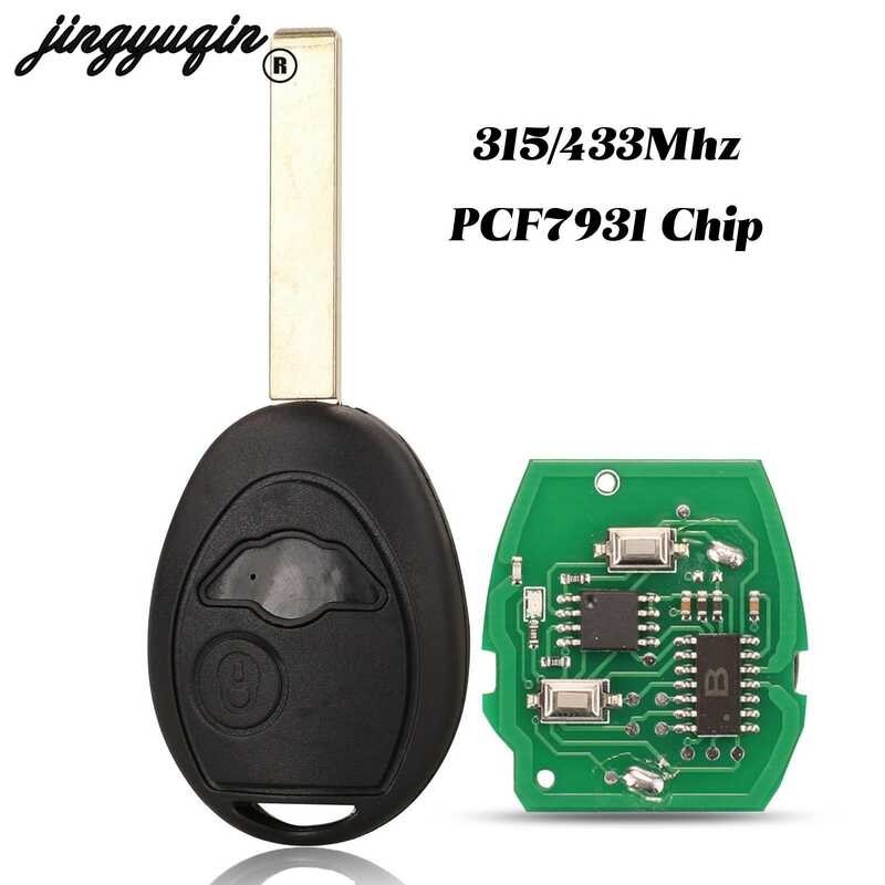 jingyuqin 315/433Mhz Remote Smart Key PCF7931 Chip Para sa “ Mini ...