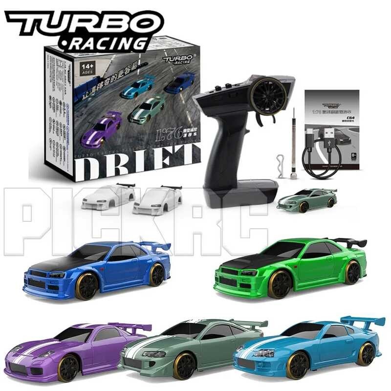 Turbo Racing 1:76 C74 C75 Flat Running C64 C61 C62 C63 Drift RC Car ...