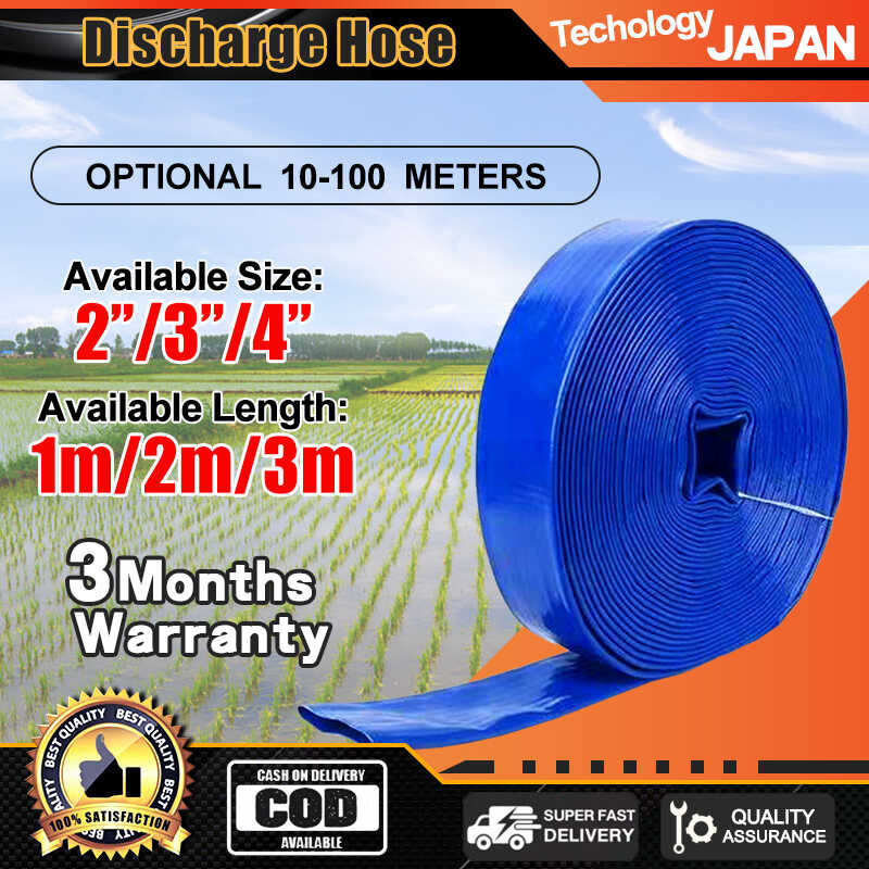 2" 3" 4" 7M Upang 20M Discharge Duct Flat Blue Hose PVC Submersible ...