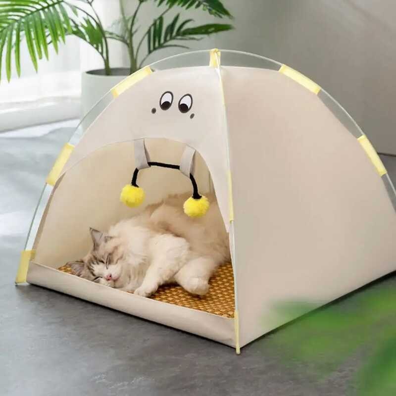 Sweet Princess Foldable Cats Tent House Bed Kitten Dog Basket Beds Cute ...