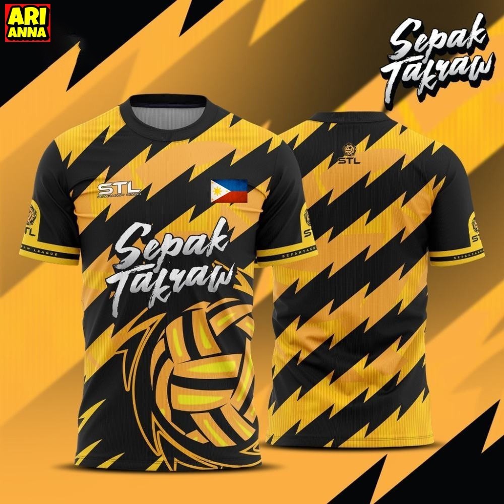 【Free Custom name and number】NEW STL SEPAK TAKRAW JERSEY PH Size XS-3XL ...