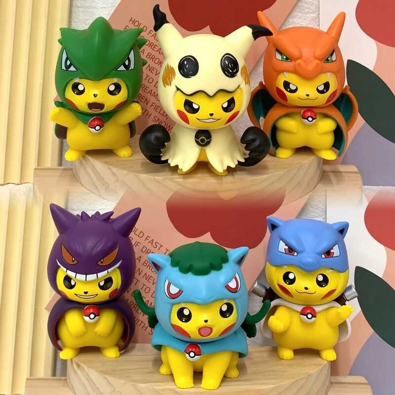 8-9Cm - Anime Pikachu Figures Cosplay Bulbasaur Gengar Blastoise ...