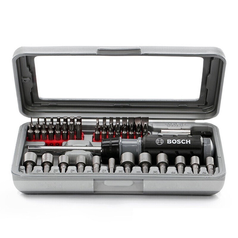 BOSCH 46 piece ratchet screwdriver head combination tool set may ...