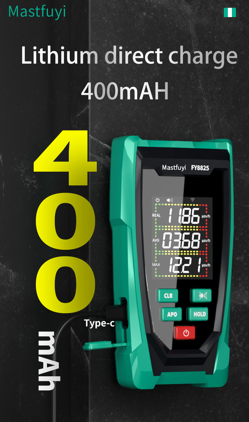 Nuclear Radiation Detector X/γ/β Ray Radioactivity Tester USB Charging ...