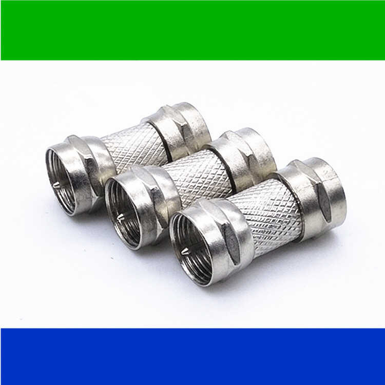 F-connector adapter, F-revolution, F-diameter, straight through, head F ...