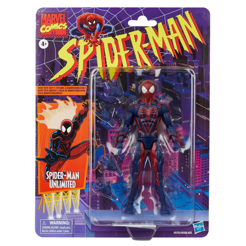 Hasbro Marvel Legends Retro Card Spider-Man Unlimited 6 Inches | Shopee ...