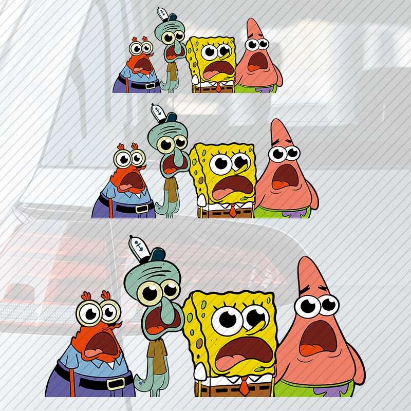 SpongeBob SquarePants Cute Rear Window Decoration Electric Car ...