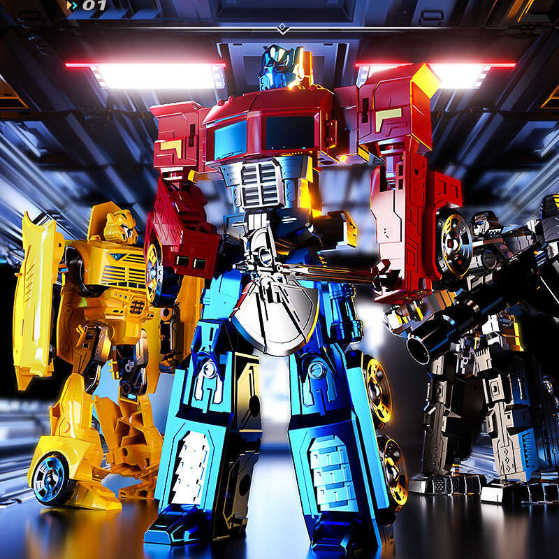 Metamorphosis model ng kotse robot Kong Qingtian Hornet batang liga ...